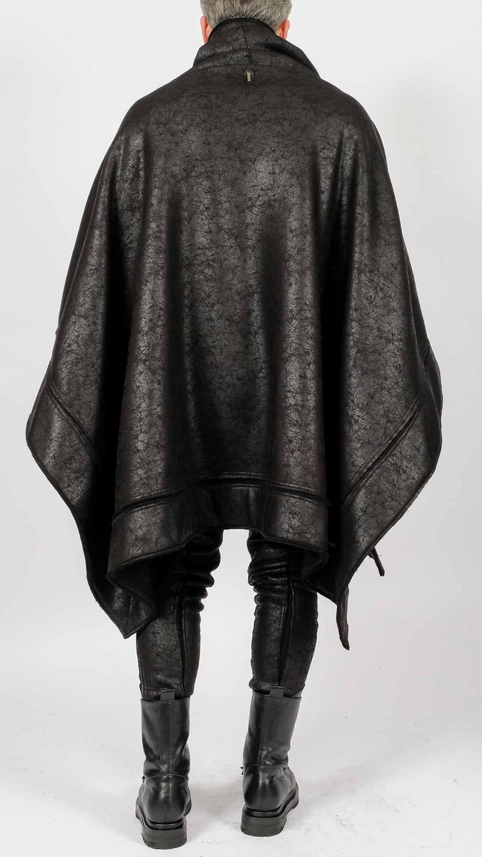 Leather Effect Cape – David's Road US